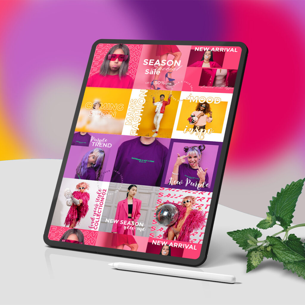 12 Fashion Trendy Instagram Post Pack - MasterBundles