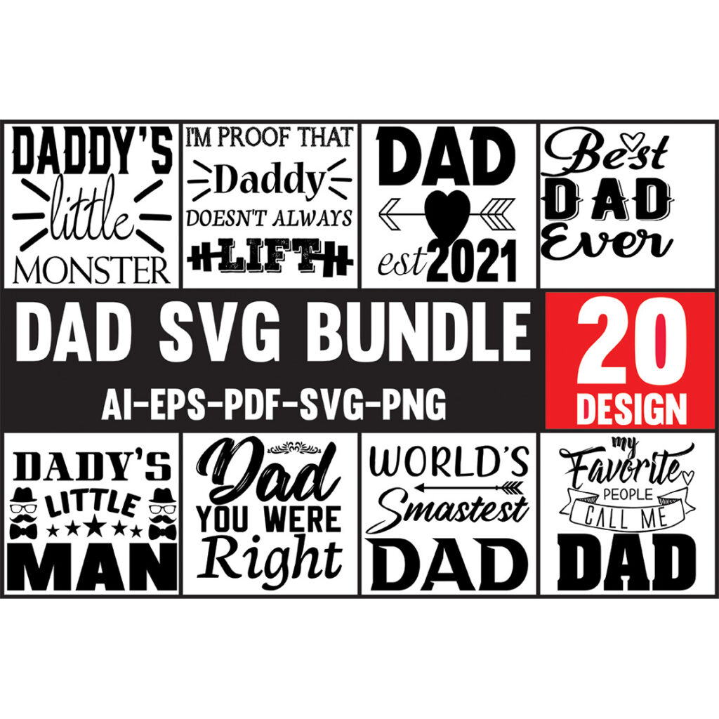 Dad SVG Designs Bundle | MasterBundles