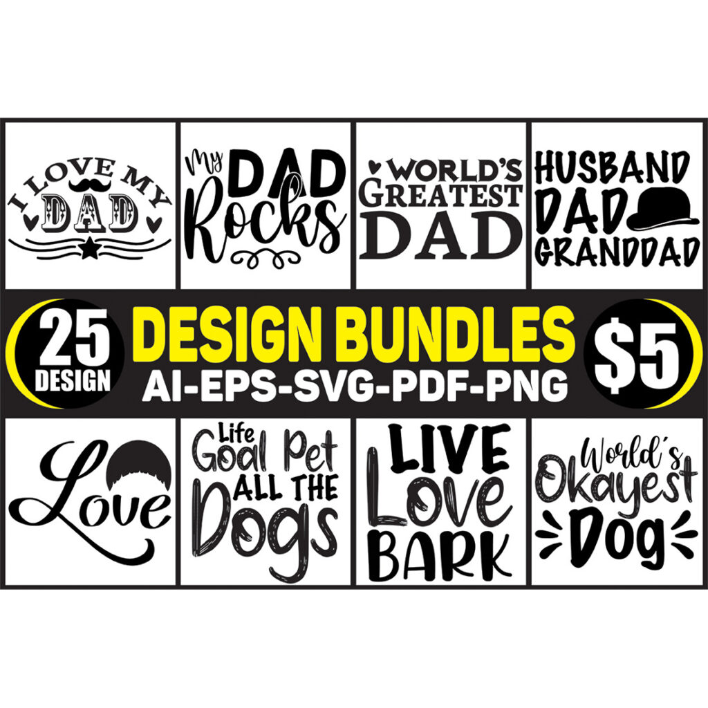 Dad SVG Designs Bundle - MasterBundles