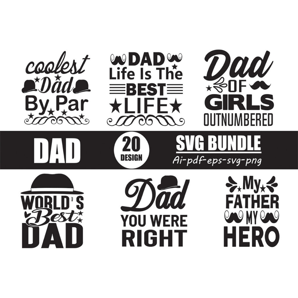 Dad SVG Designs Bundle - MasterBundles