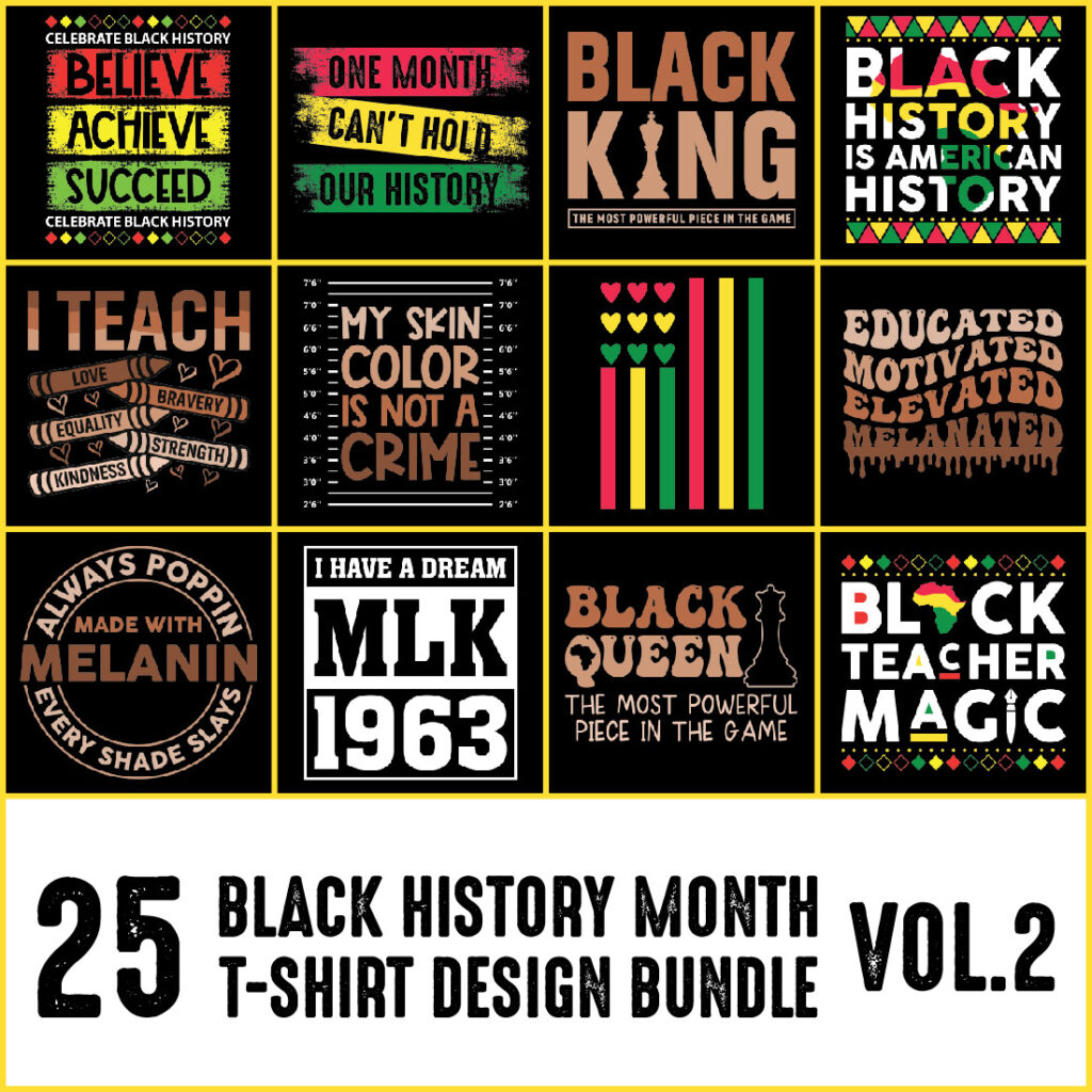 Black History Month T-Shirts Design Bundle Vol.2