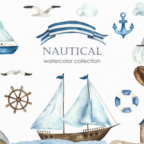 Nautical Watercolor Collection – MasterBundles