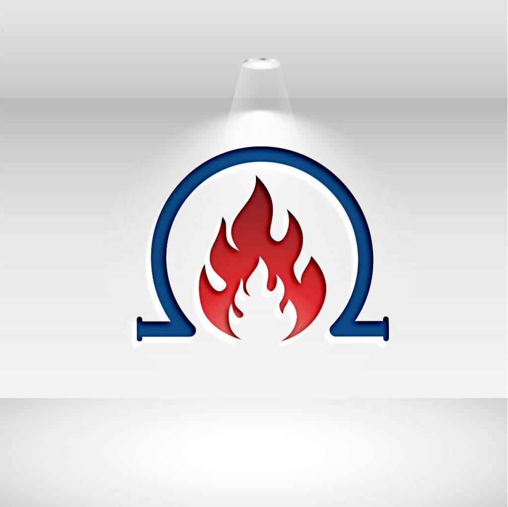 Flame Logo Design. Fire Icon, Oil and Gas Industry Sign - MasterBundles