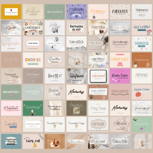Hand-Lettered Bundle More Than 100 Fonts Included - MasterBundles