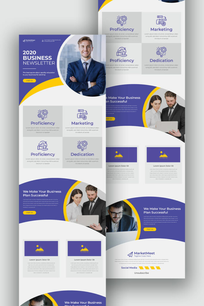 Colorful Creative Corporate Email Marketing Newsletter template ...