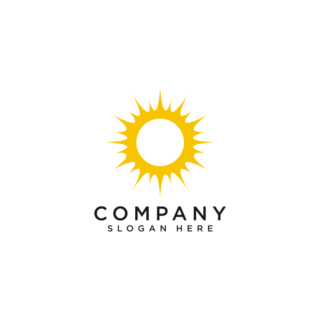 sun logo design vector | MasterBundles