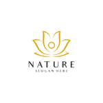 nature flower logo design vector | MasterBundles