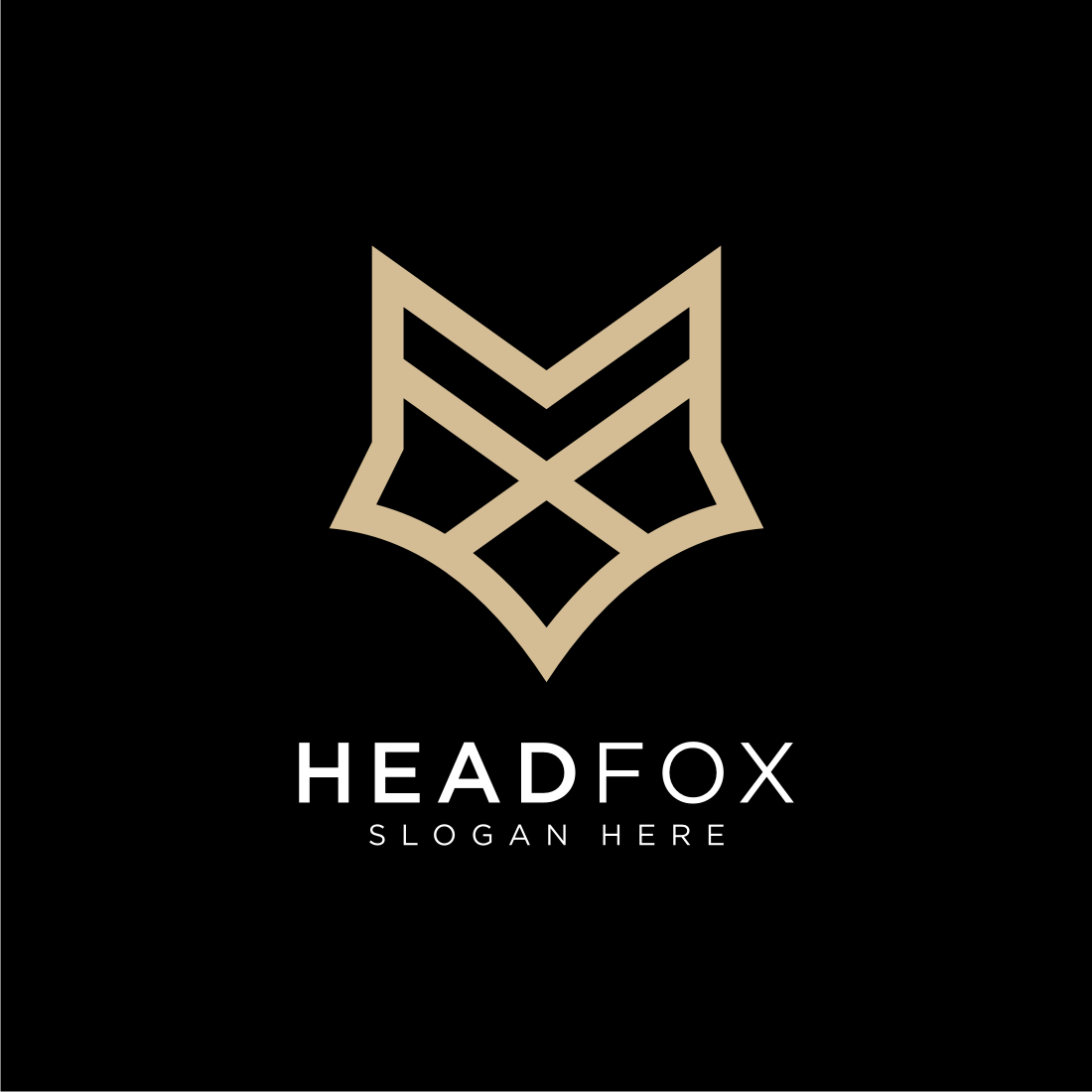 Fox Head Logo Vector - MasterBundles
