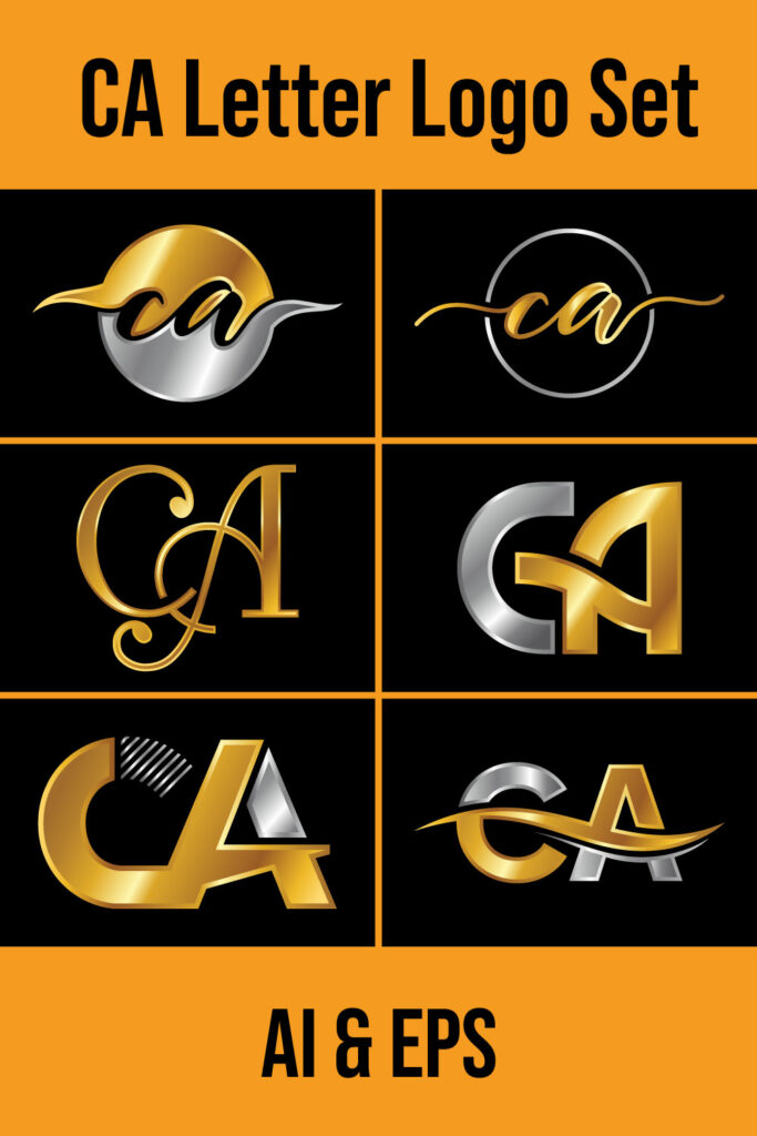 C A Initial Letter Logo Design - MasterBundles