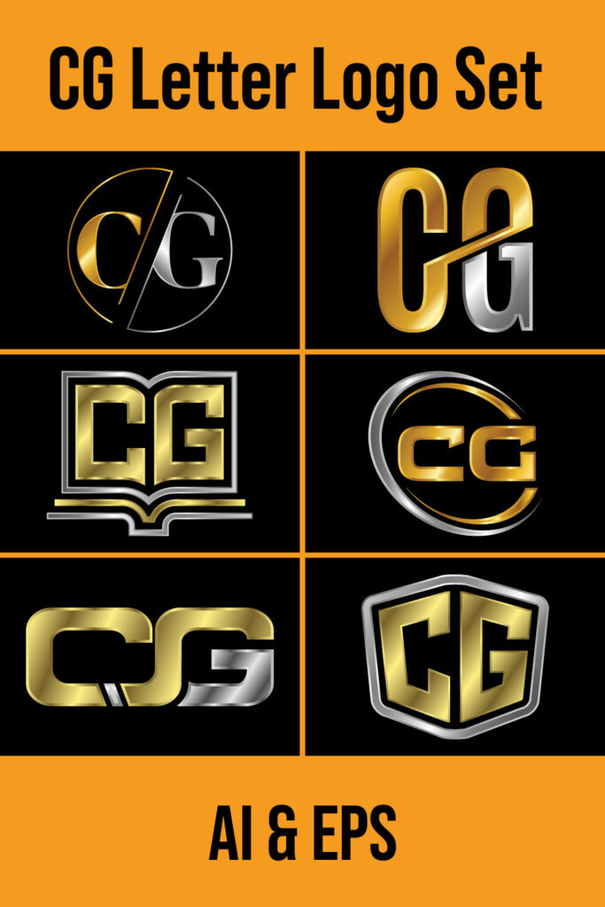C G Initial Letter Logo design, Graphic Alphabet Symbol for Corporate ...