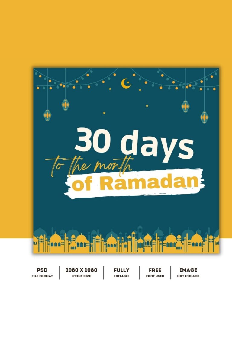 Ramadan Special Social Media Post Template | MasterBundles