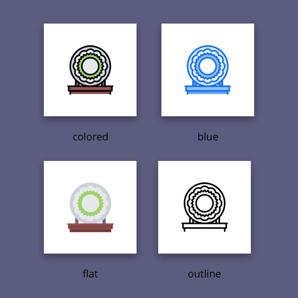 4in1 ICON SET - 32 800 icons, 4 styles - MasterBundles