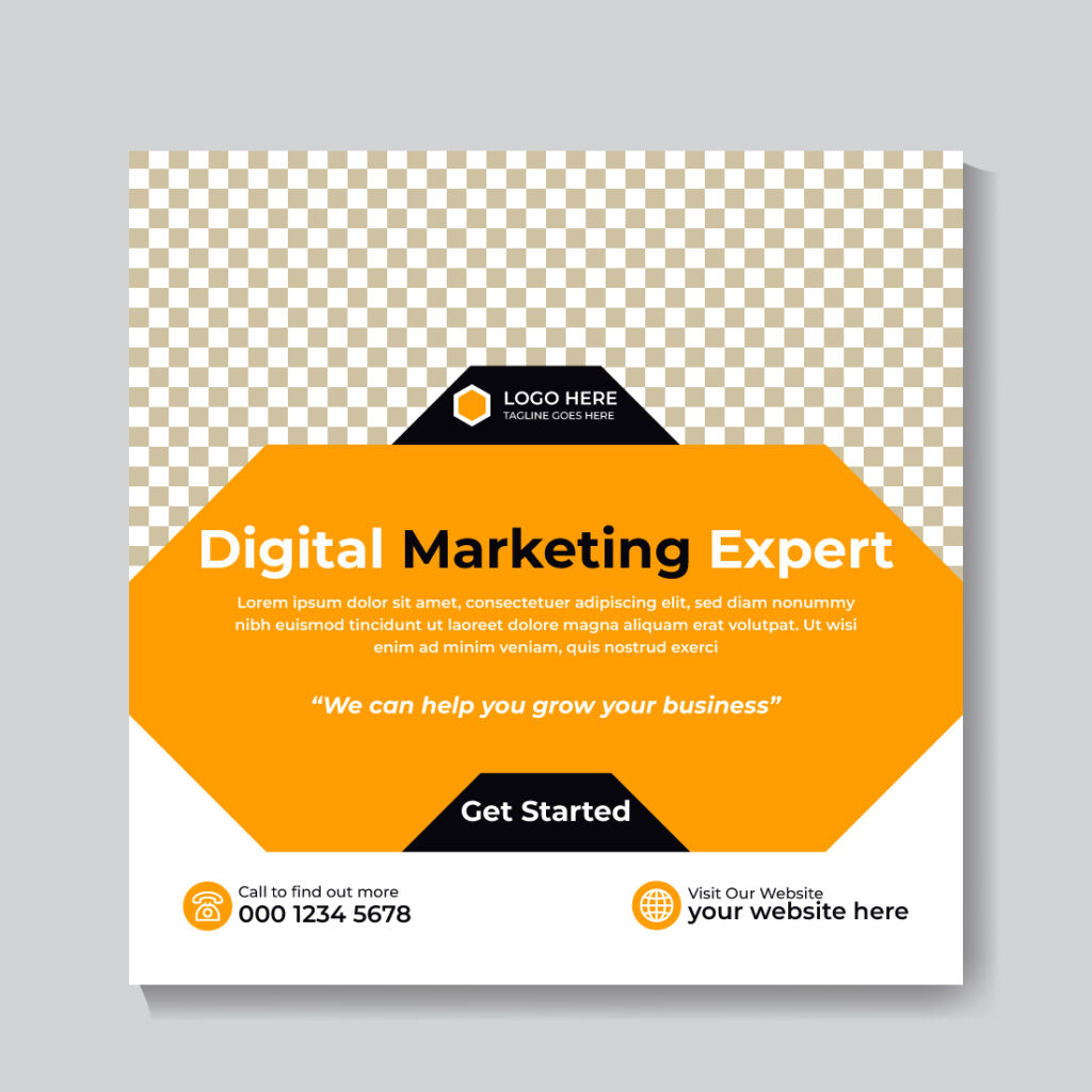 Corporate Modern Digital Marketing Social Media Instagram Post Design ...