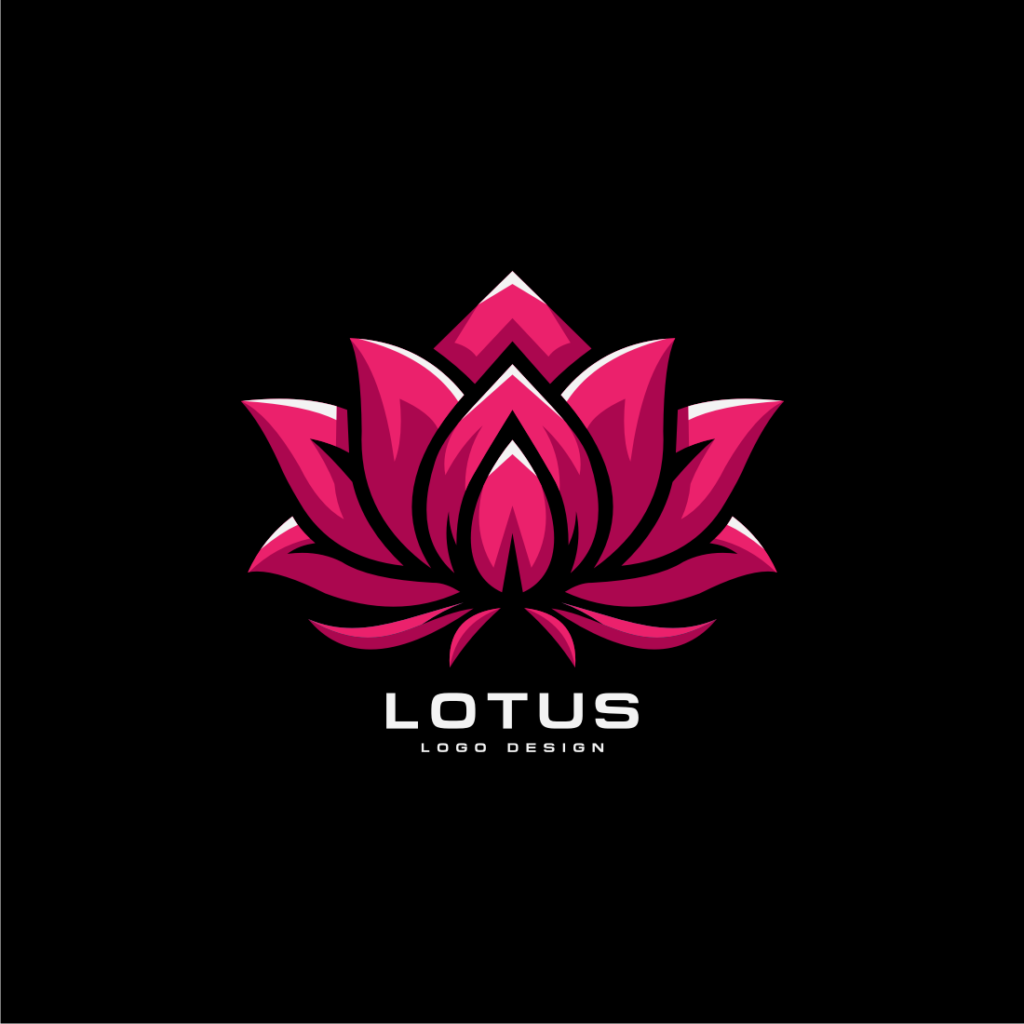 Lotus Flower Logo Vector - MasterBundles