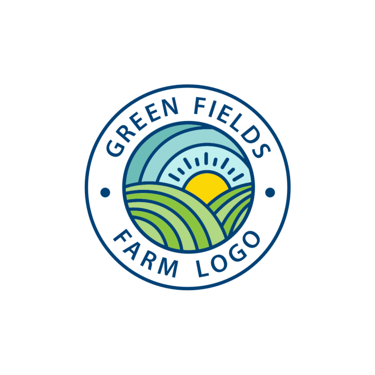 Green Fields Logo Vector - MasterBundles