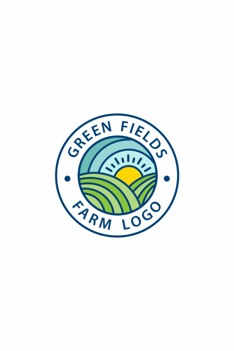 Green Fields Logo Vector - MasterBundles