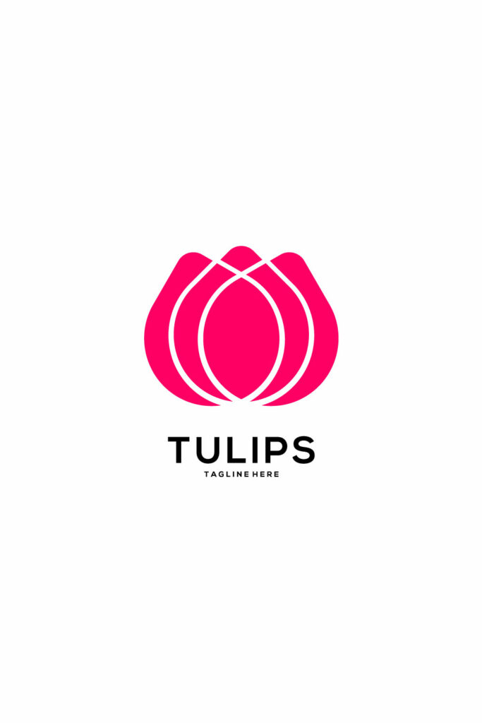 Tulip Flower Logo Vector Template Designs - MasterBundles