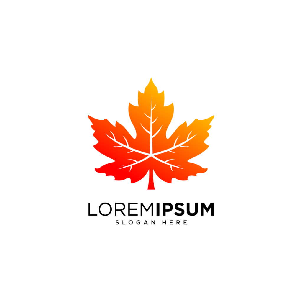 Maple Leaf Logo Vector Design - MasterBundles