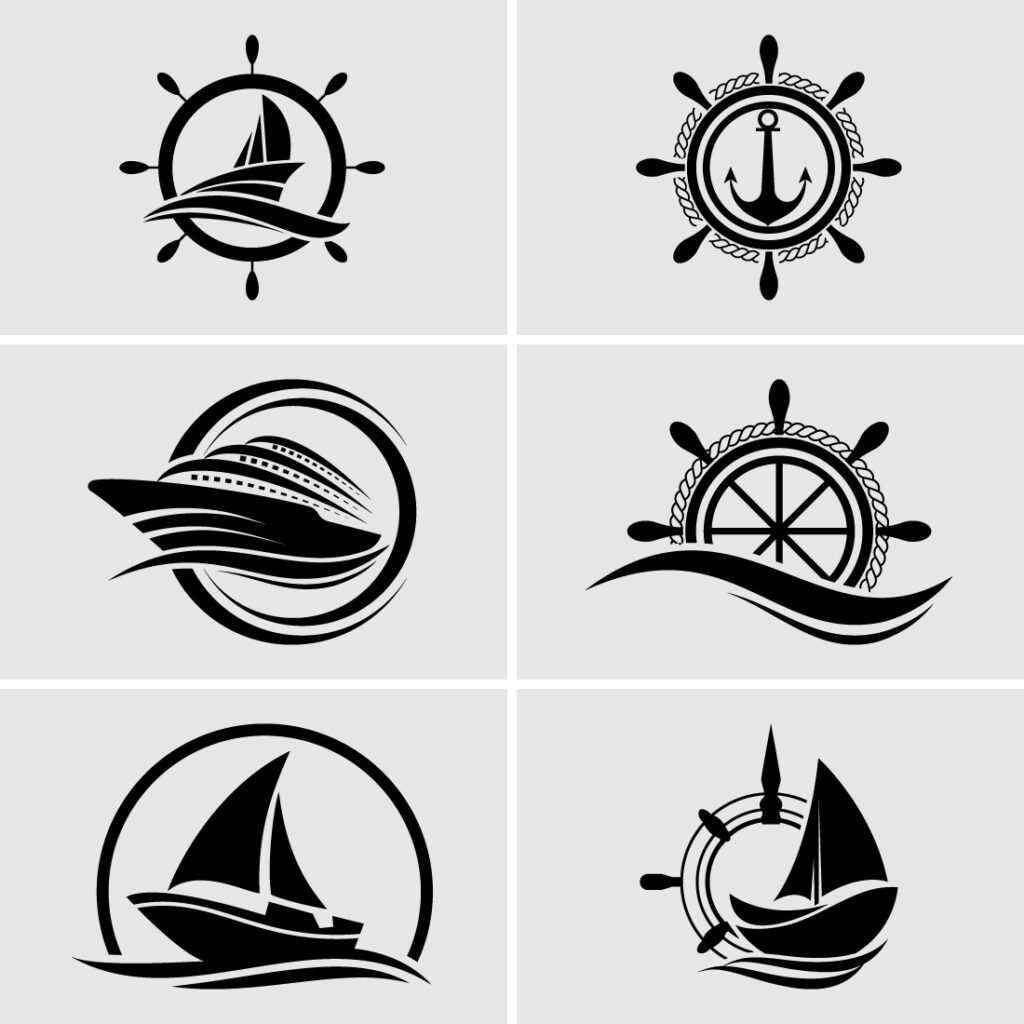 Logo Designs Concept For The Shipping Company - MasterBundles