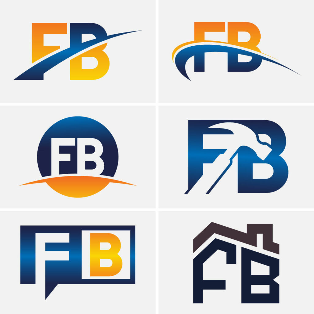 Initial Letter F B Logo Design Vector Template | MasterBundles