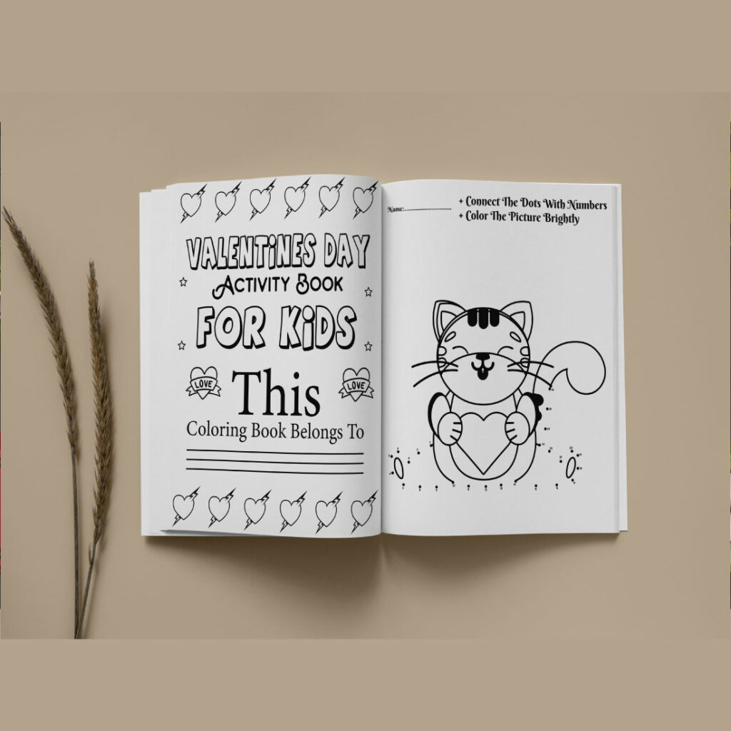 Valentines-Day-Activity Coloring Page Bundle For KDP - MasterBundles