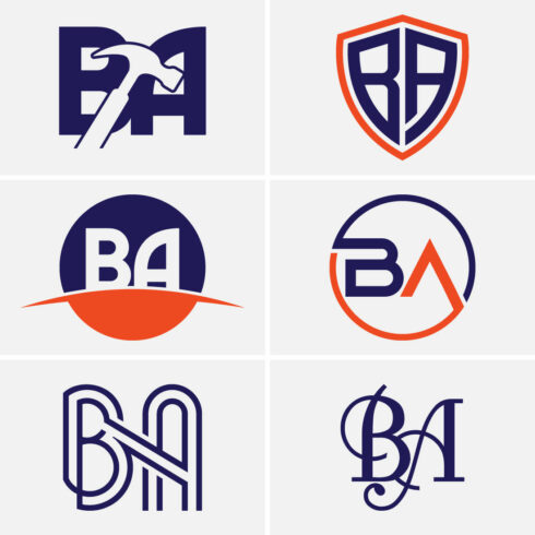 BA Letter Logo design, Graphic Alphabet Symbol - MasterBundles