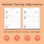 Number Tracing | kdp Interior | MasterBundles