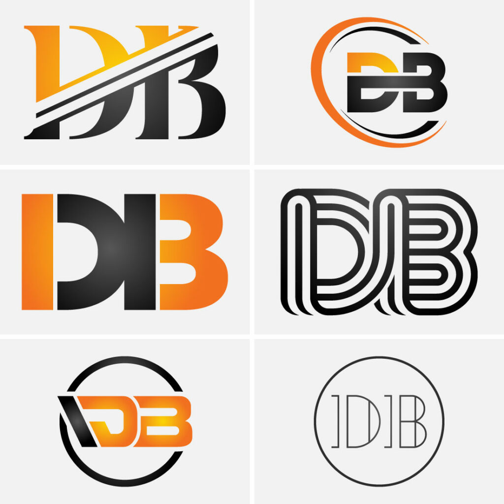 Initial Letter D B Logo Design Vector Template. Graphic Alphabet Symbol ...