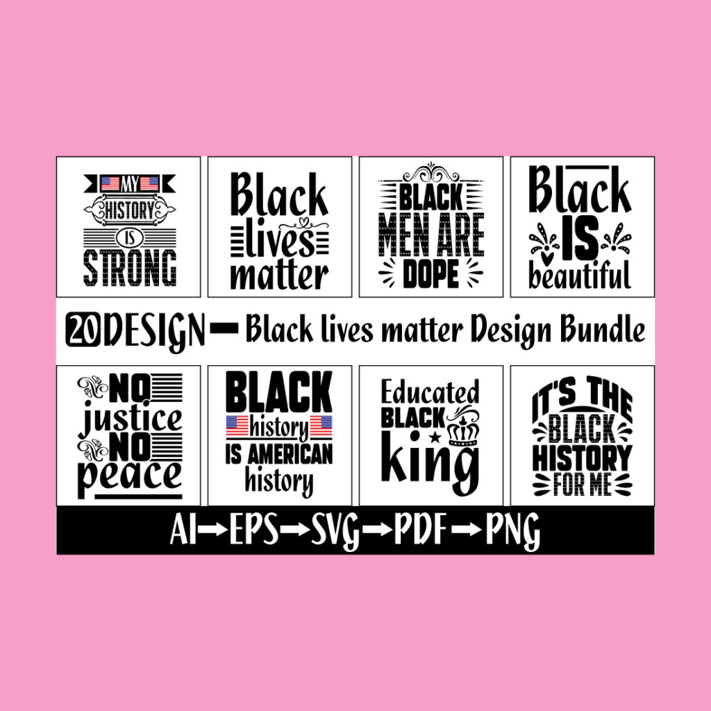 Black Lives Matter Design Bundle - MasterBundles