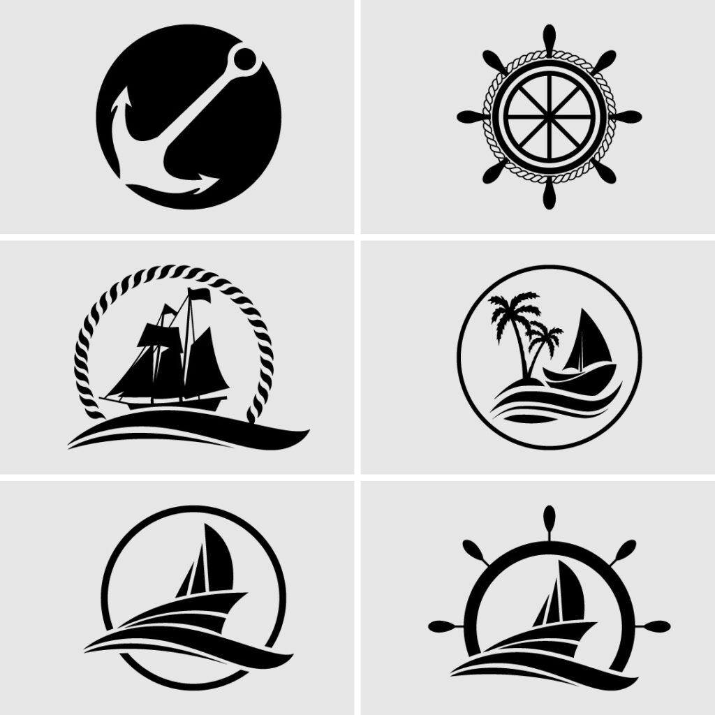 Logo Design Vector Template For The Shipping Company - MasterBundles