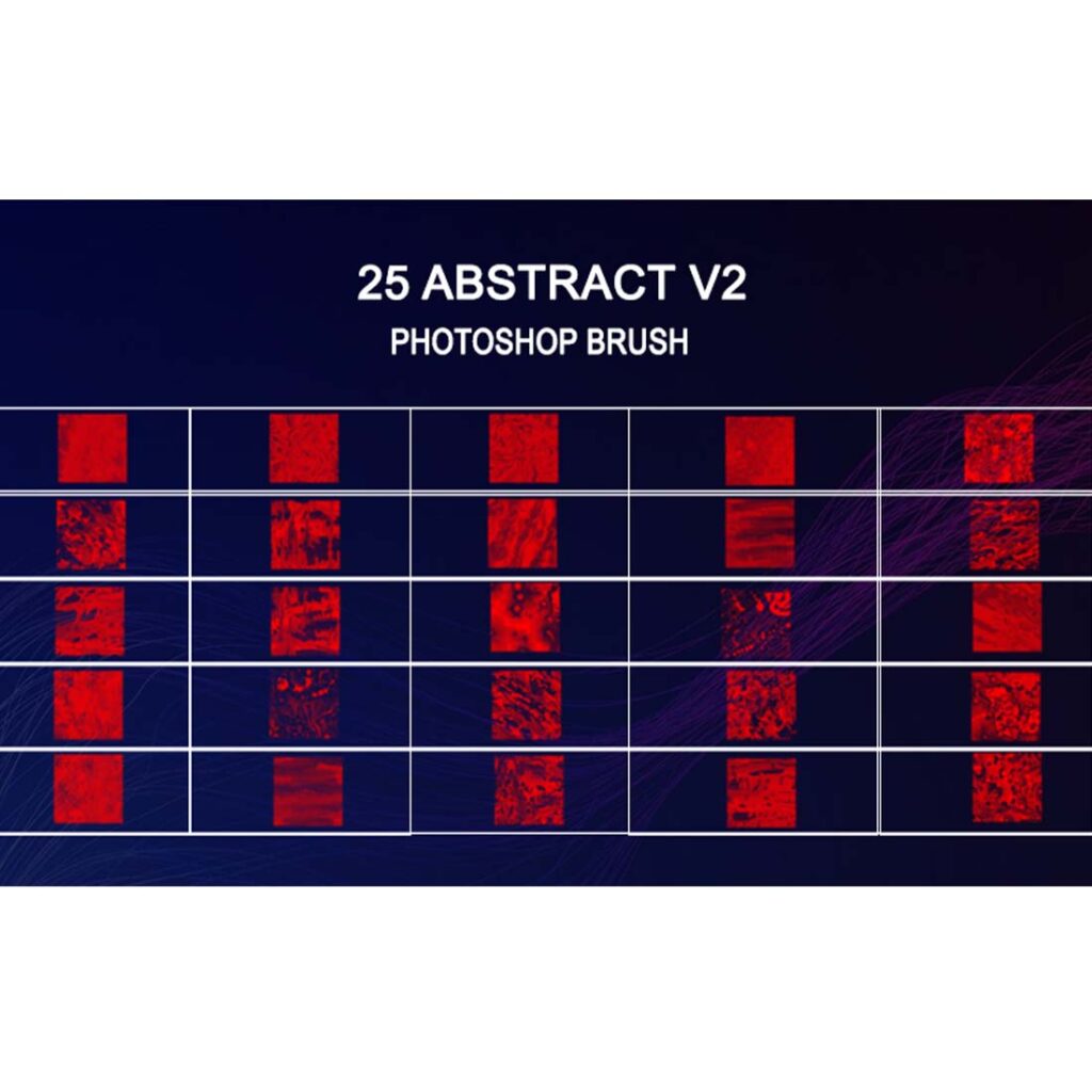 Abstract V2 Photoshop 25 Brushess - MasterBundles