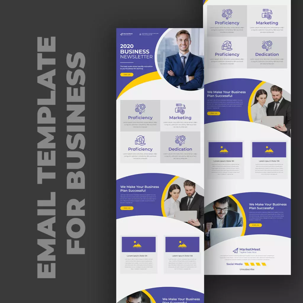 Colorful Creative Corporate Email Marketing Newsletter template ...