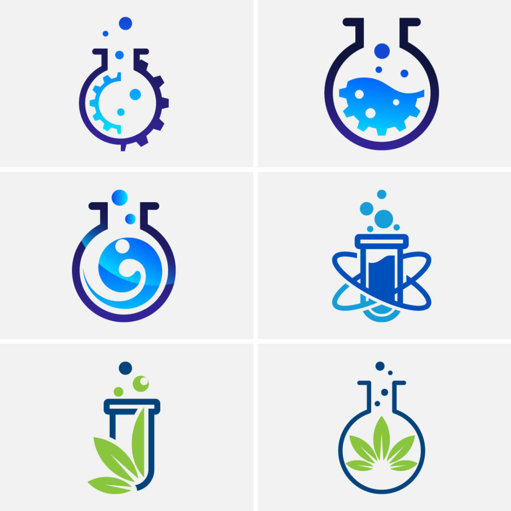 Lab logo template vector design, Lab logo science | MasterBundles