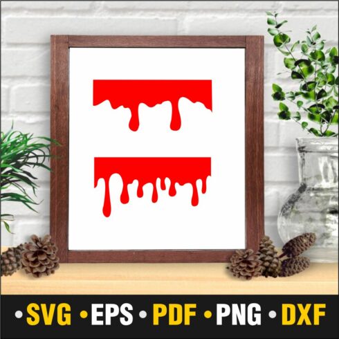Dripping Borders PDF, PNG, DXF, EPS - Only $2 - MasterBundles