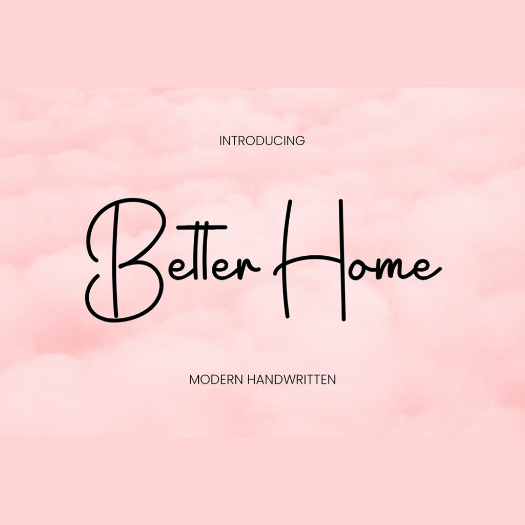 Better Home Font - MasterBundles