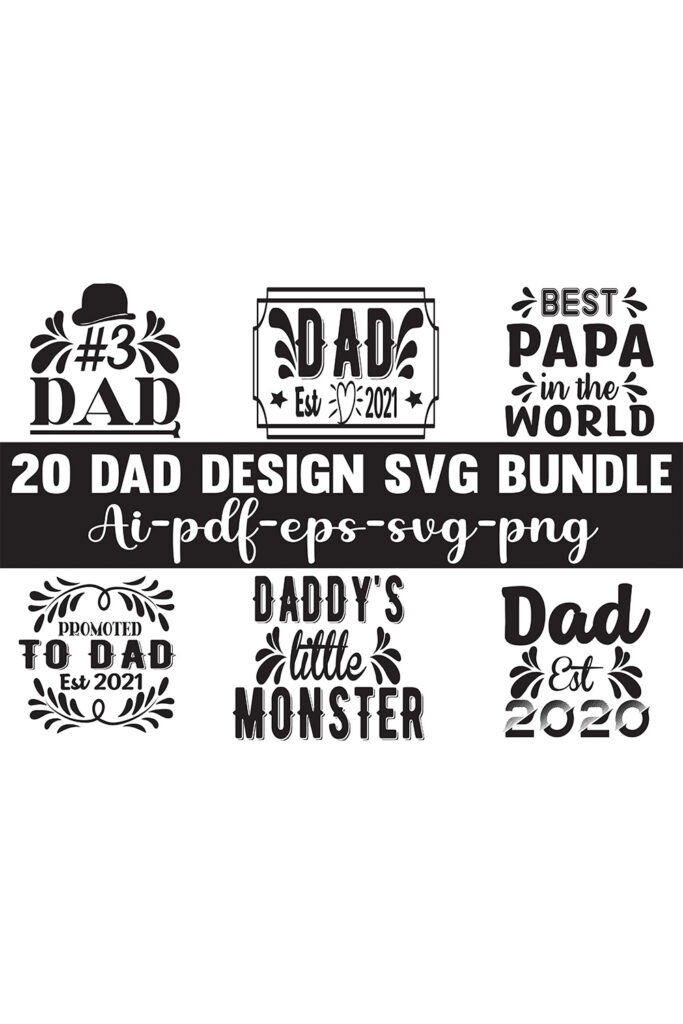 Dad SVG Designs Bundle | MasterBundles