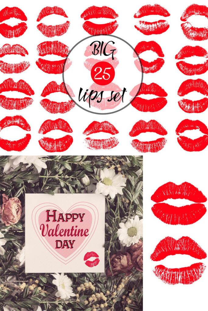 20 Lips Vector Set – MasterBundles
