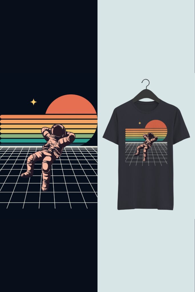 Spaceman T-shirt Design | MasterBundles