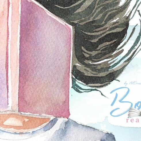 Watercolor Book Reader Clipart Set – MasterBundles