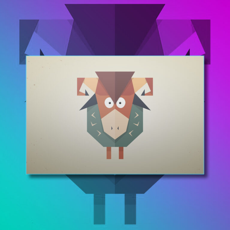 Origami Geometric Sheep – MasterBundles