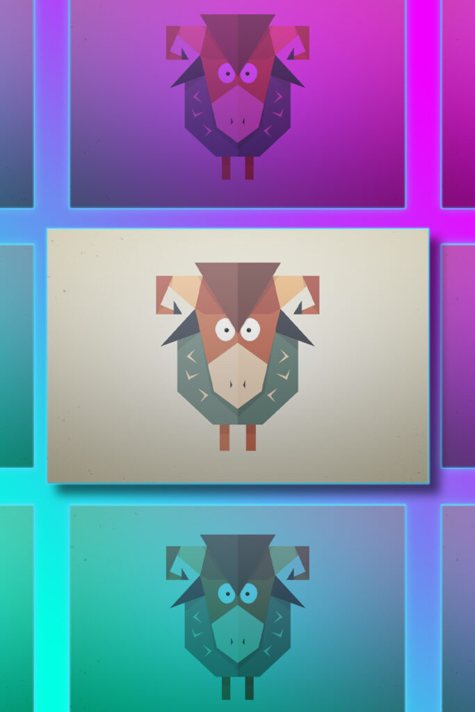 Cute Origami Sheep From Folded Paper – MasterBundles