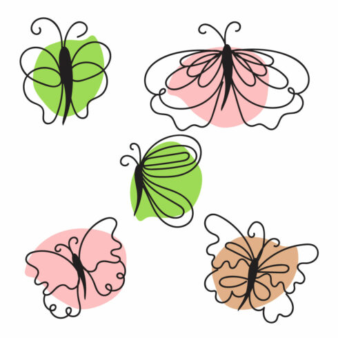 Butterfly Line Art SVG Bundle | MasterBundles