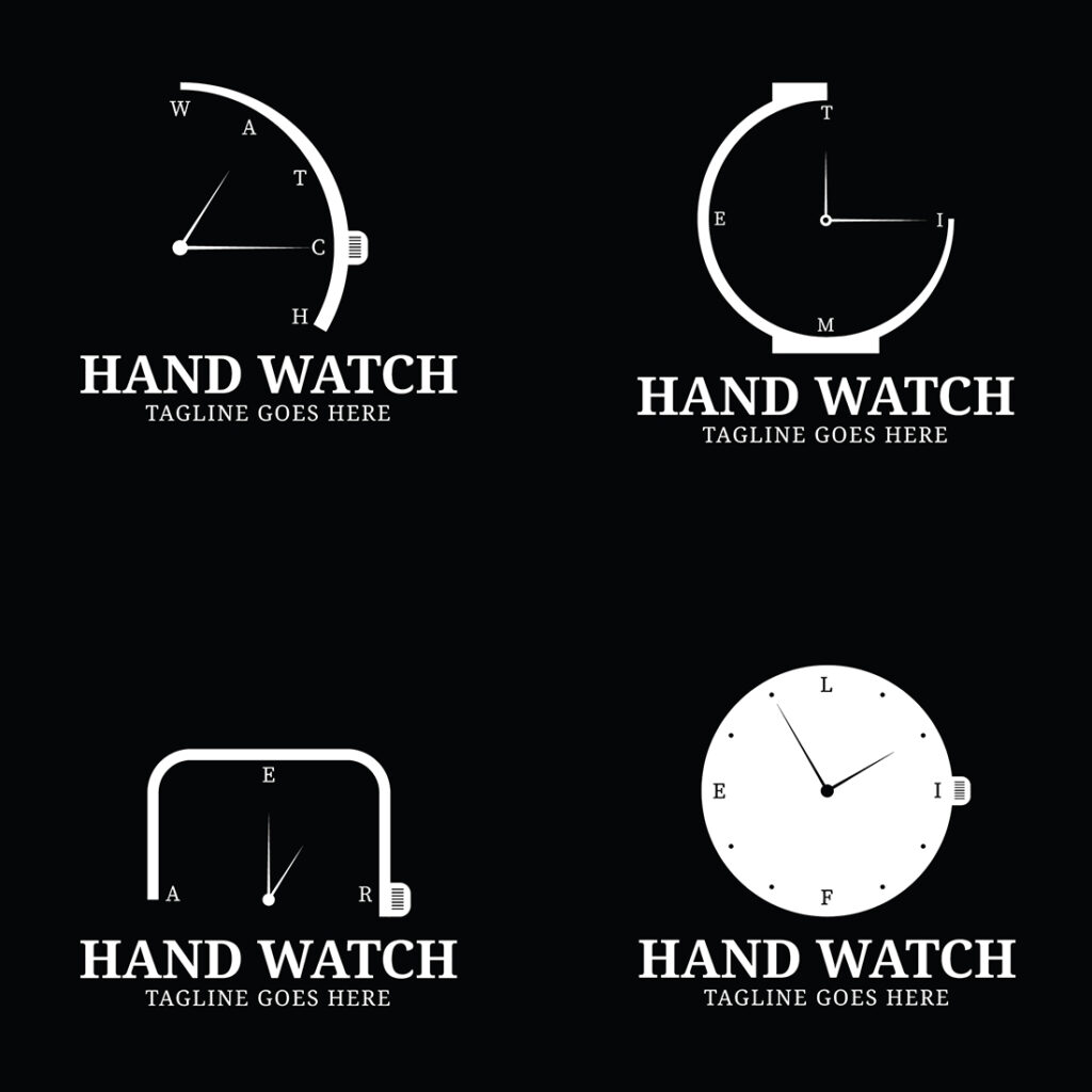 4 Watch Logo Templates - MasterBundles