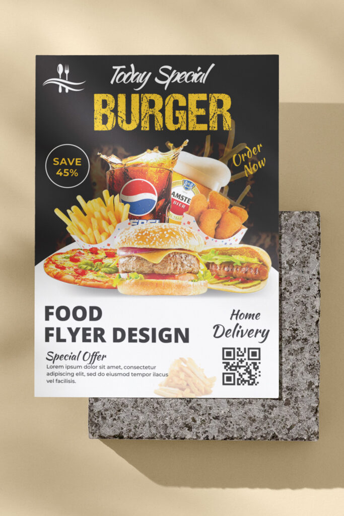 Food Flyer Design Template - MasterBundles