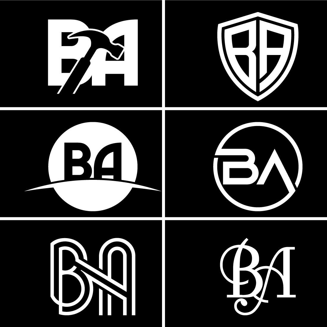 BA Letter Logo design, Graphic Alphabet Symbol - MasterBundles