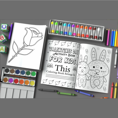 Valentines-Day-Activity Coloring Page Bundle For KDP - MasterBundles