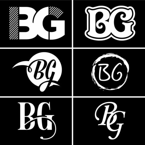 Initial Letter B G Logo Design Vector Template. Graphic Alphabet Symbol ...