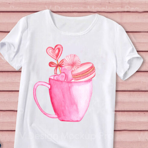 Watercolor Valentine Coffee Cup Clipart Set - MasterBundles
