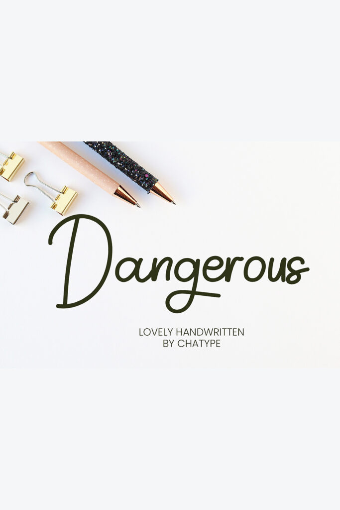 Font Script Dangerous - MasterBundles