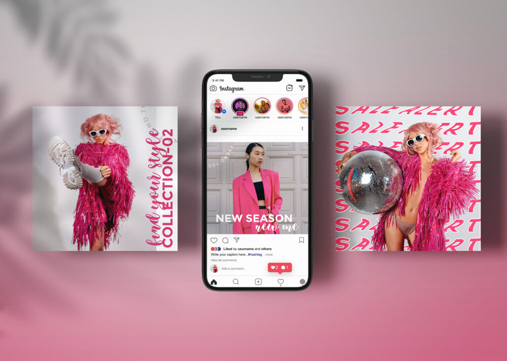12 Fashion Trendy Instagram Post Pack - MasterBundles